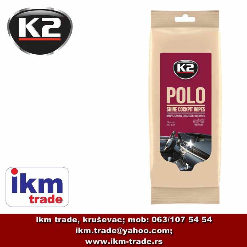 K2 POLO SHINE COCKPIT WIPES – maramice za kokpit – SJAJ