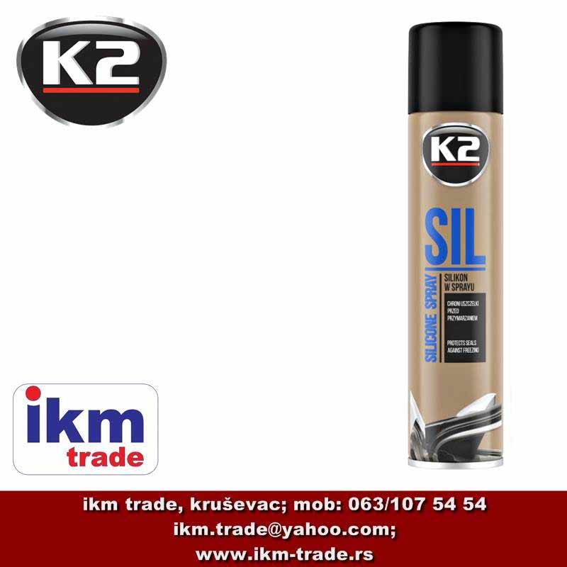 K2 SIL – silikonski sprej 300ml