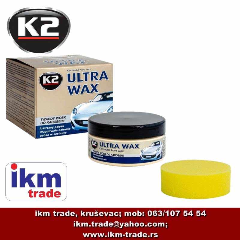 K2 ULTRA WAX – vosak za poliranje automobila 250gr