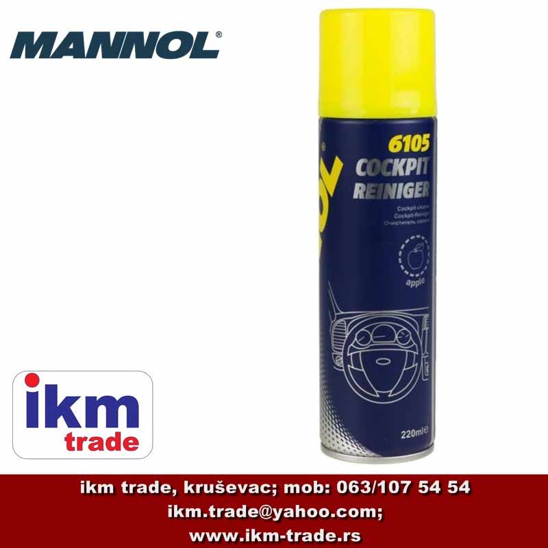 Mannol cockpit sprej za čišćenje instrument table 220ml JABUKA