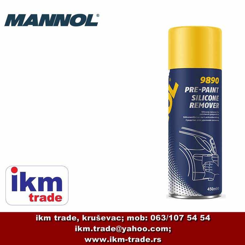 MANNOL PRE-PAINT SILICONE REMOVER – Sprej za uklanjanje silikona 450ml