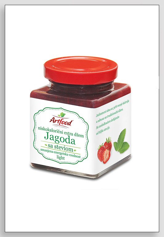 ARTFOOD JAGODA extra džem sa steviom i fruktozom