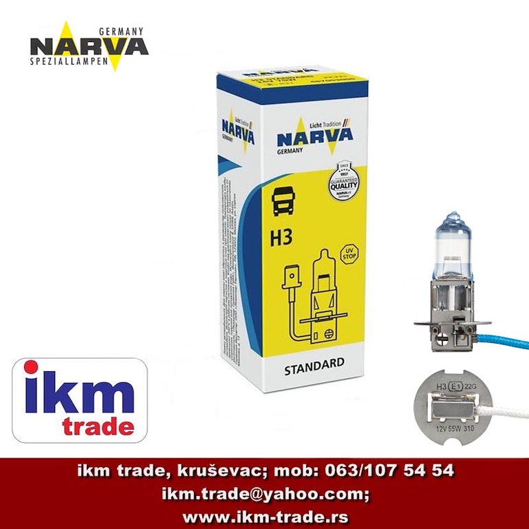 Narva sijalica H3 55W 12V