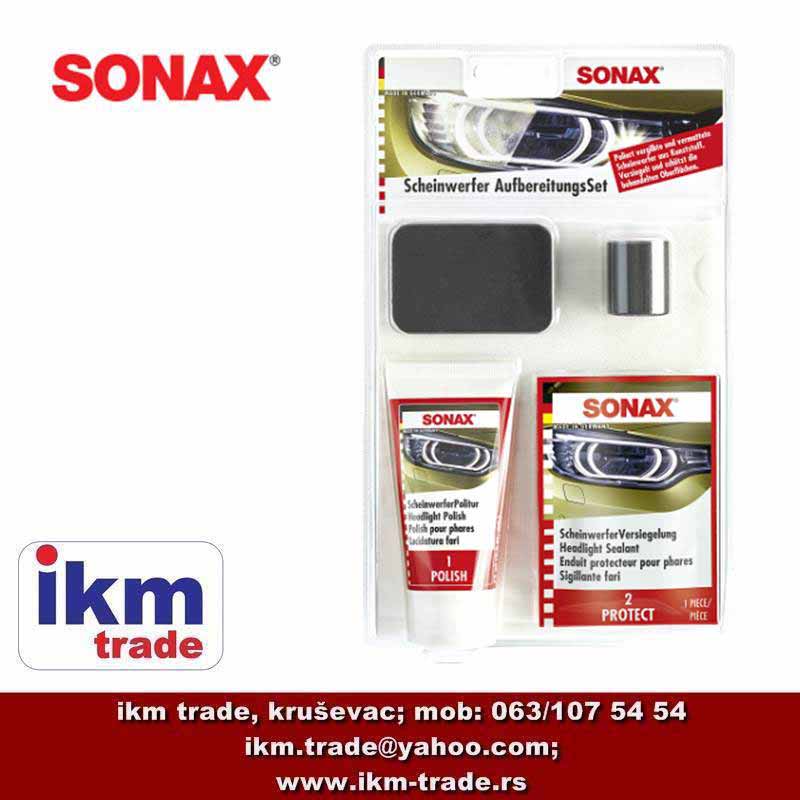 SONAX Headlight Restoration Kit – SET ZA POLIRANJE FAROVA