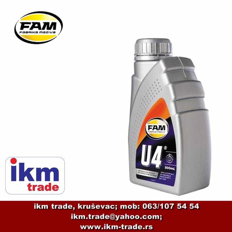 FAM U-4, kočiono ulje DOT 4, 0,5L