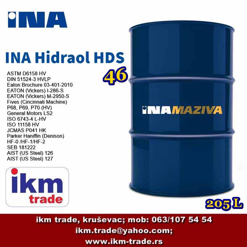 INA HIDRAOL HDS 46 – 205l