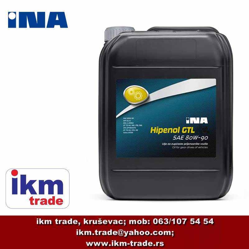 INA HIPENOL GTL 80W90 10L