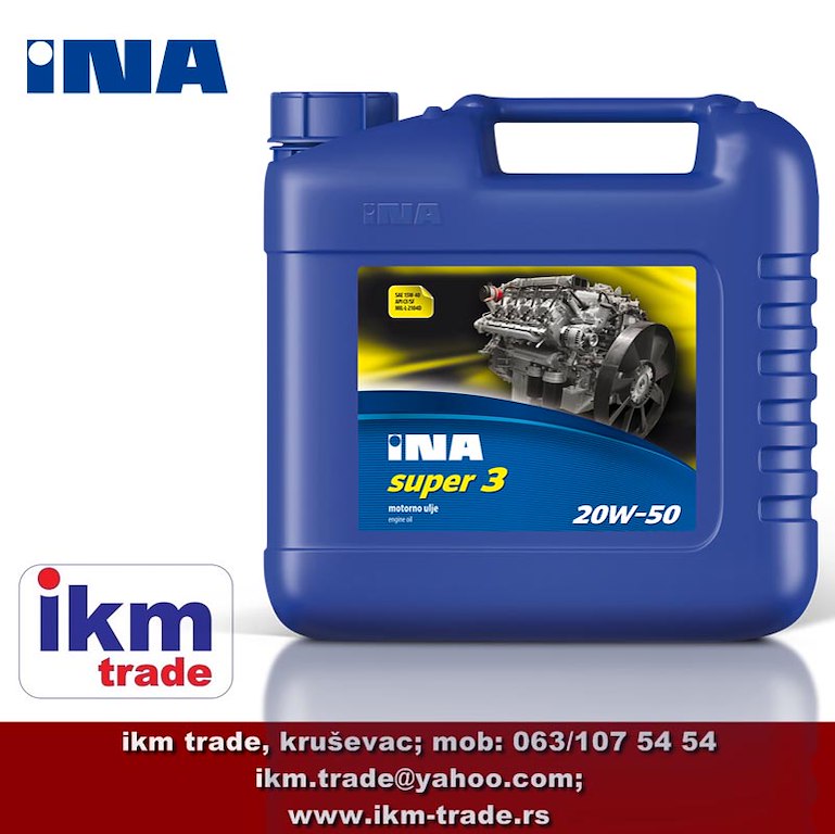 INA SUPER 3 SAE 20W50 – 10l