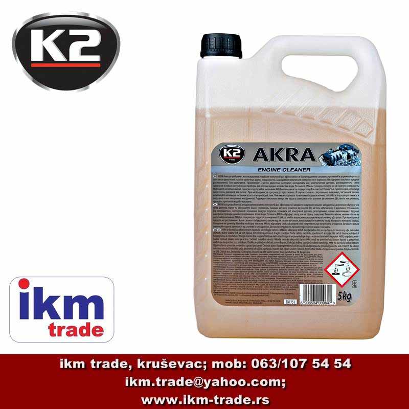 K2 AKRA – odmašćivač motora – kanta 5kg