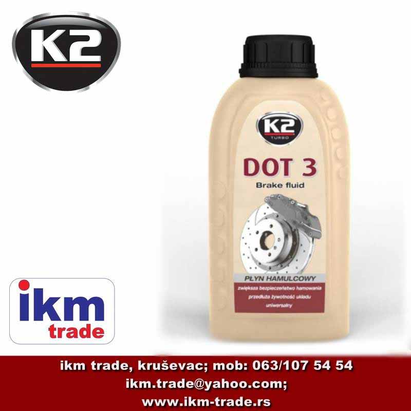 K2 DOT 3 – kočiona tečnost 0,5l