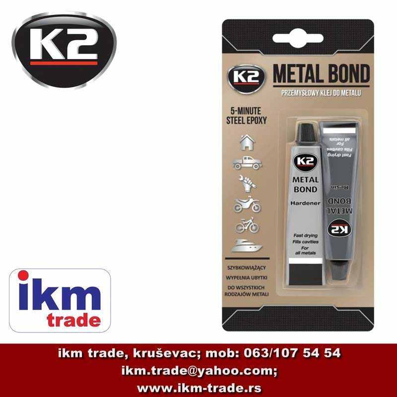 K2 METAL BOND – epoksidni dvokomponentni lepak za metal 56gr