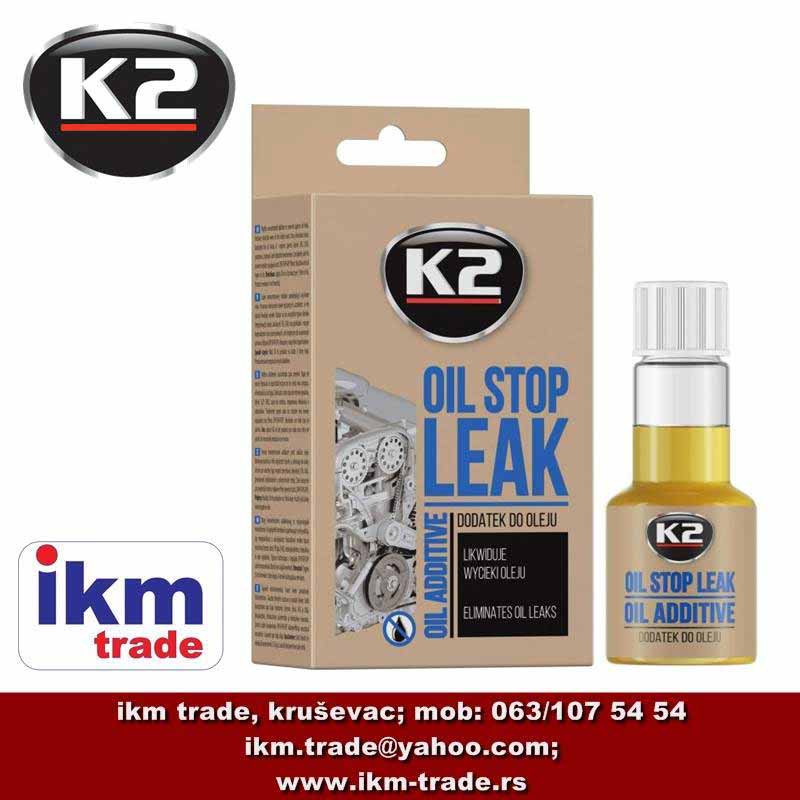 K2 OIL STOP LEAK – aditiv za zaptivanje motora 50ml