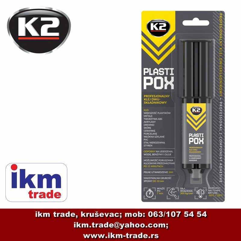K2 PLASTI POX – epoksidni dvokomponentni lepak za plastiku
