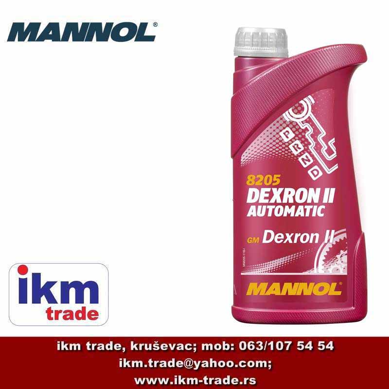 MANNOL ATF DEXRON II AUTOMATIC 8205 – ulje za automatske menjače i servo upravljače 1l