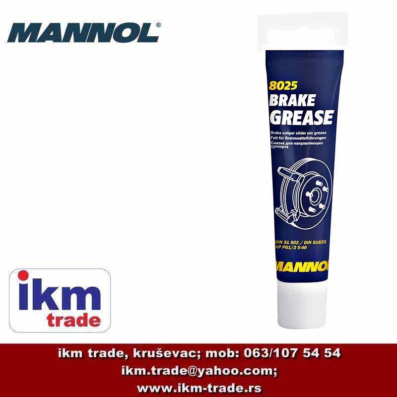 MANNOL BRAKE GREASE 8025- visokotemperaturna mast za kočnice 20gr