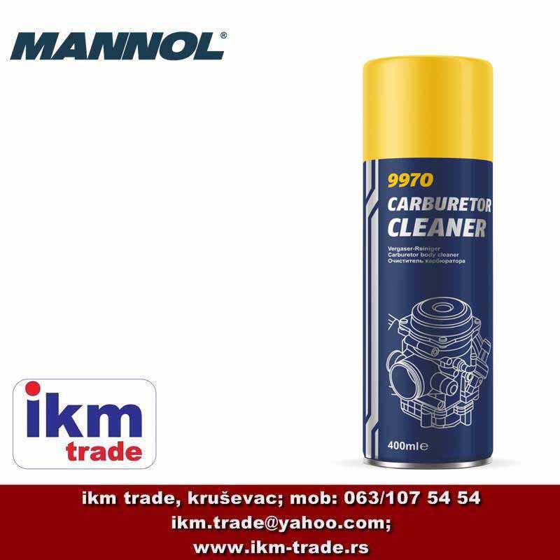 MANNOL CARBURETOR CLEANER 9970 – sprej za čišćenje karburatora 400ml