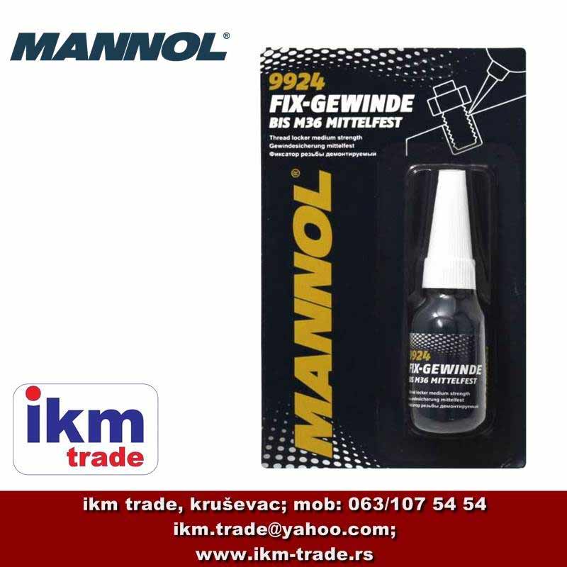 MANNOL FIX GEWINDE 9924 – Učvršćivač navoja – privremeni 10ml