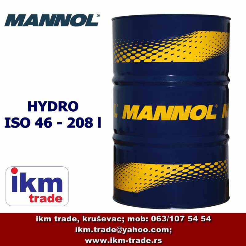 MANNOL HYDRO ISO 46 hidraulično ulje – bure 208l