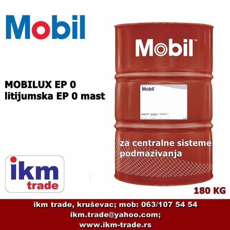 MOBILUX EP 0 GREASE – litijumska EP 0 mast za centralne sisteme podmazivanja 180kg