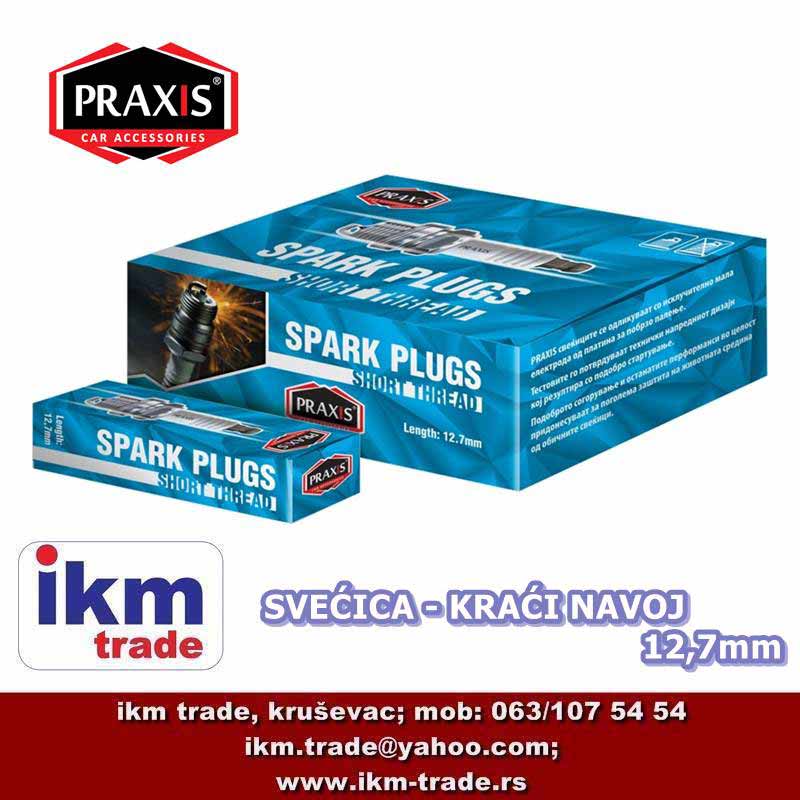 PRAXIS SVEĆICA KRAĆI NAVOJ 12,7mm