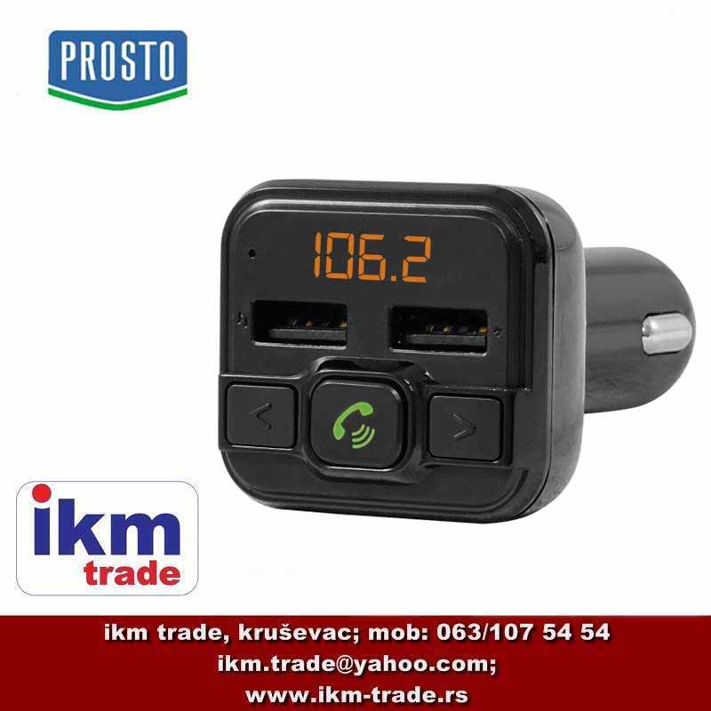 PROSTO Bluetooth FM transmiter i USB autopunjač BT63