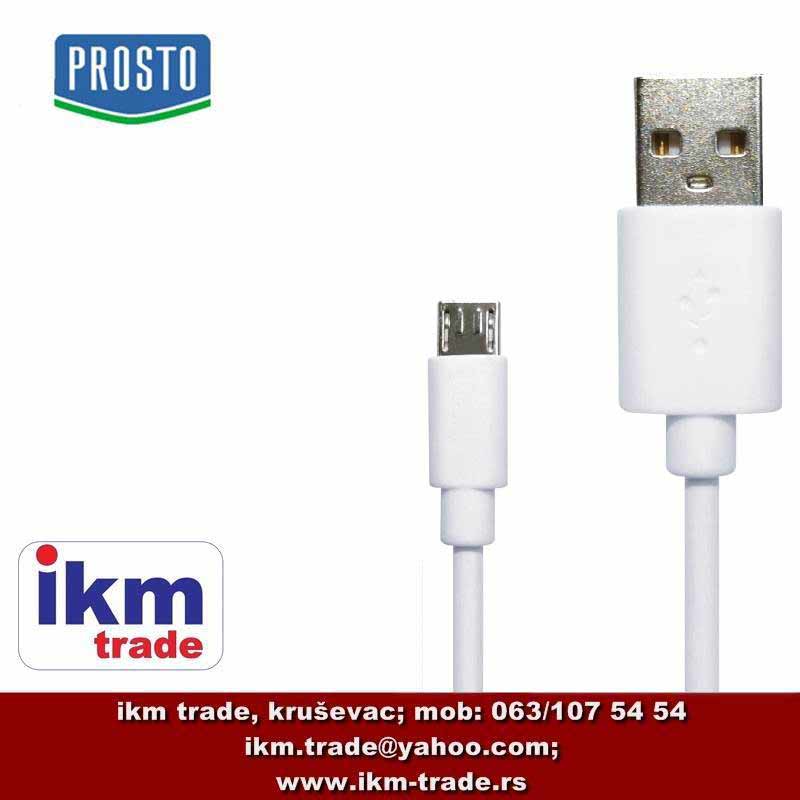 PROSTO Kabl za punjač mobilnog telefona USB A- MICRO B – 2m