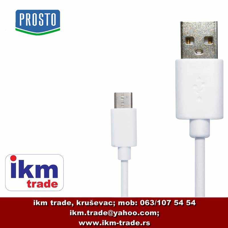 PROSTO Kabl za punjač mobilnog telefona USB A- MICRO C – 2m