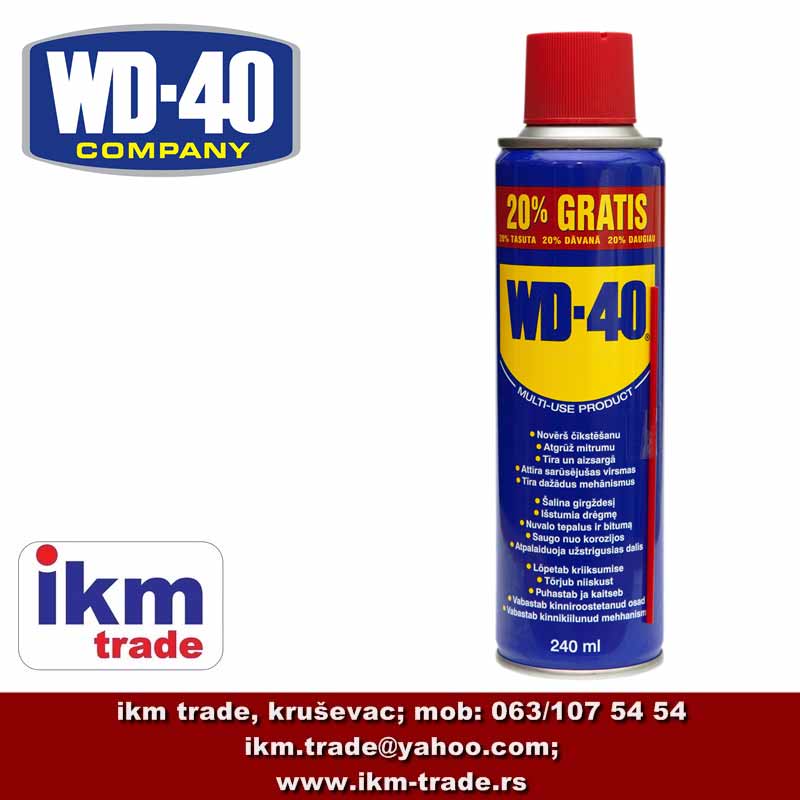 WD 40 Sprej odvijač 240ml