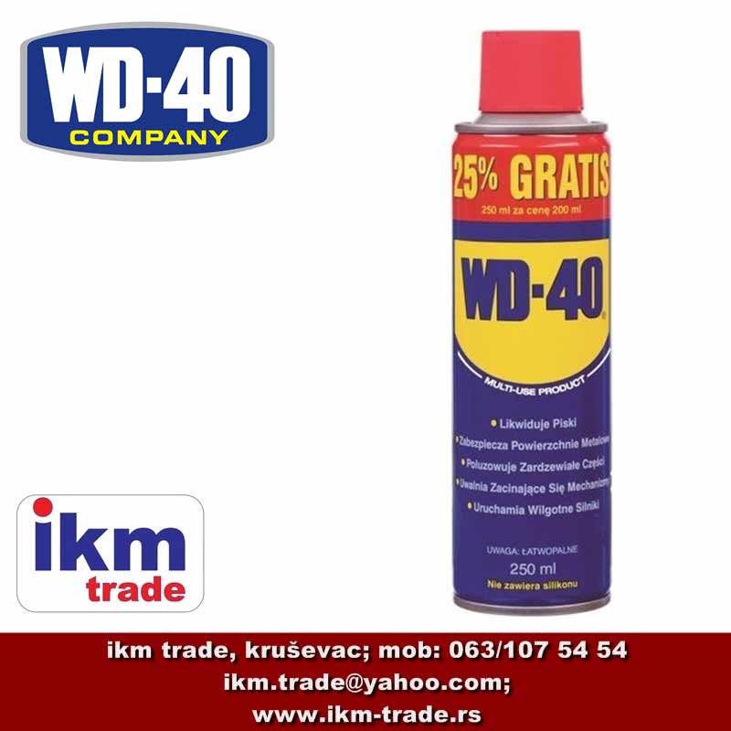 WD 40 Sprej odvijač 250ml