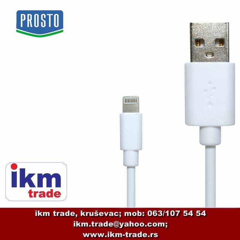 PROSTO Kabl za punjač mobilnog telefona USB A- APPLE 2m