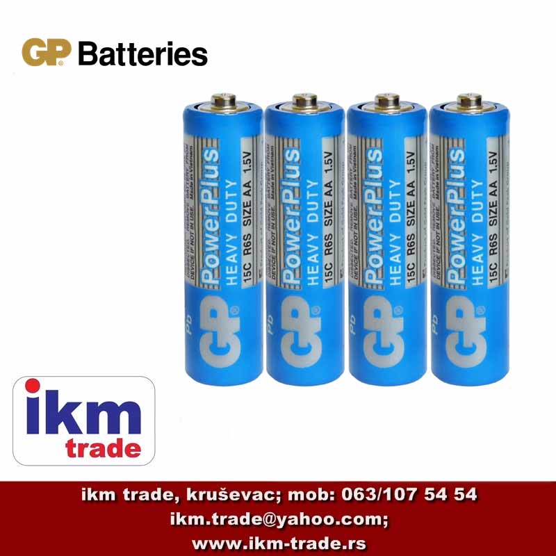 GP Cink oksid baterije 1,5 V AA