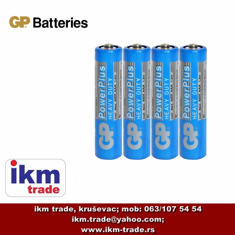 GP Cink oksid baterije 1,5 V AAA
