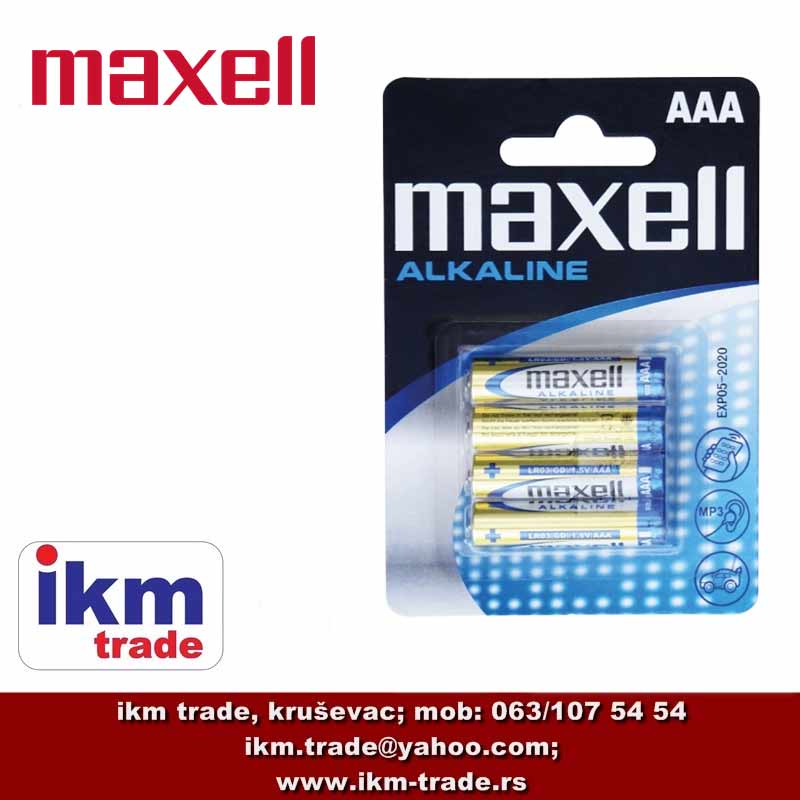 Maxell alkalne baterije 1,5V AAA
