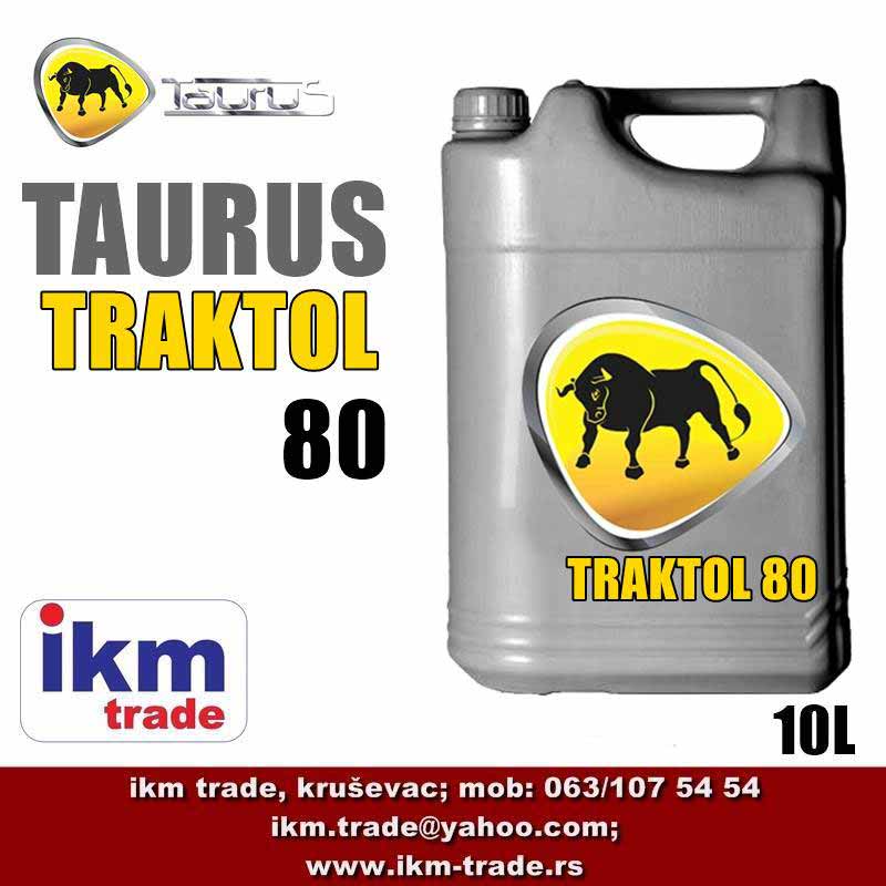 TAURUS TRAKTOL 80 – ulje za podmazivanje transmisije i hidraulike traktora10l