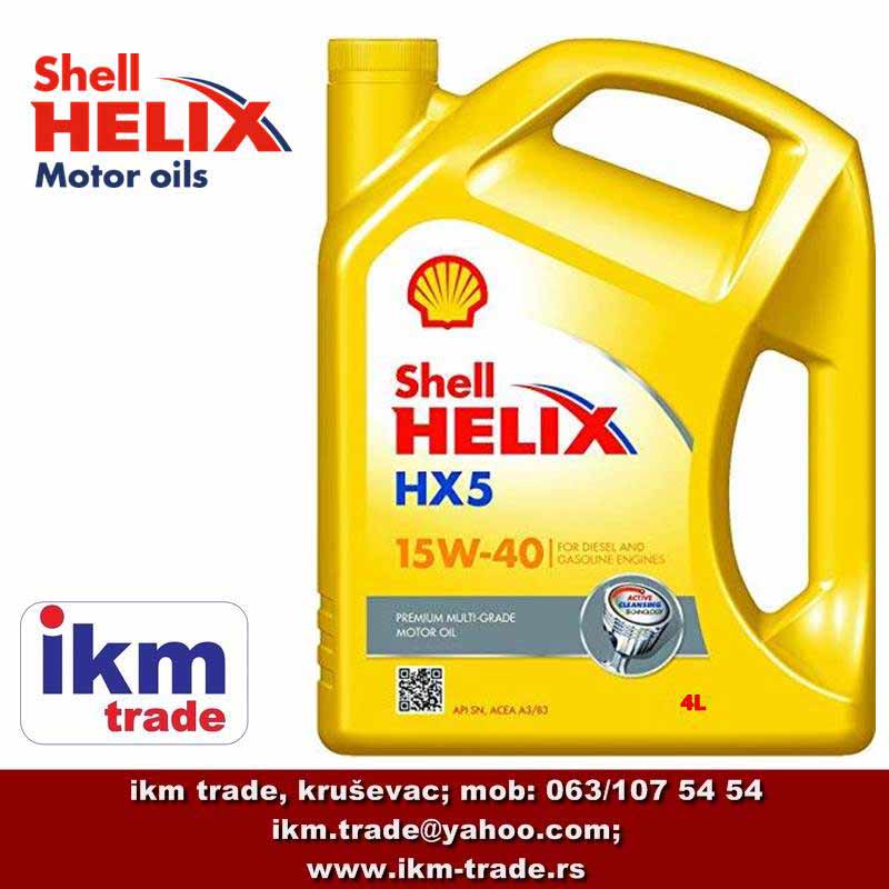 SHELL HELIX HX5 15W-40 4l