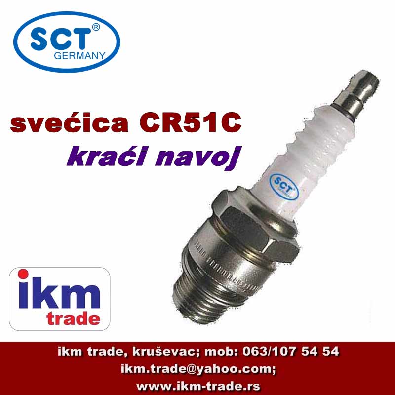 SCT Svećica CR51C – kraći navoj