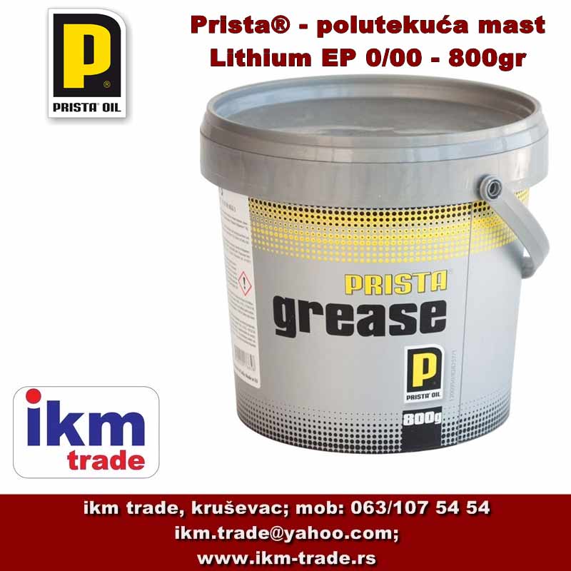PRISTA Polutekuća mast Lithium EP 0/00 – 800gr