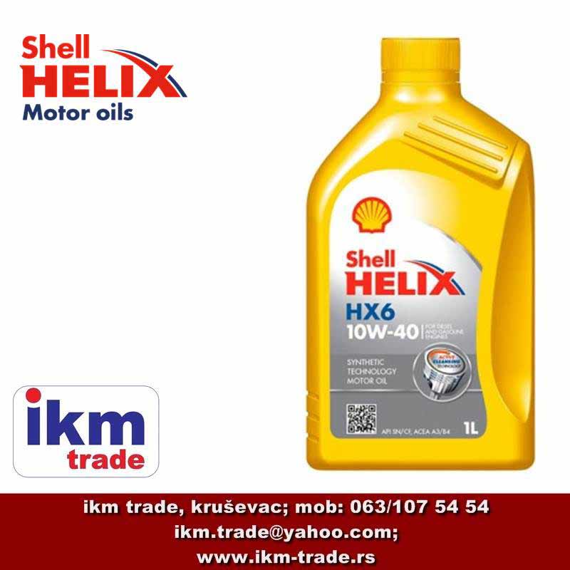 SHELL HELIX HX6 10W-40 1l