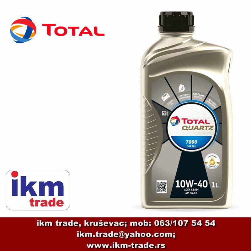 TOTAL QUARTZ 7000 DIESEL 10W-40 1l