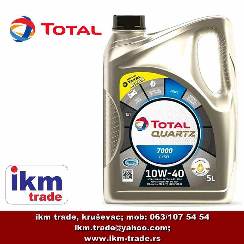 TOTAL QUARTZ 7000 DIESEL 10W-40 5l