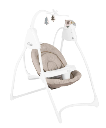 Graco Lovin hug ljuljaška za bebe sa adapterom za struju Little Adventure Beige