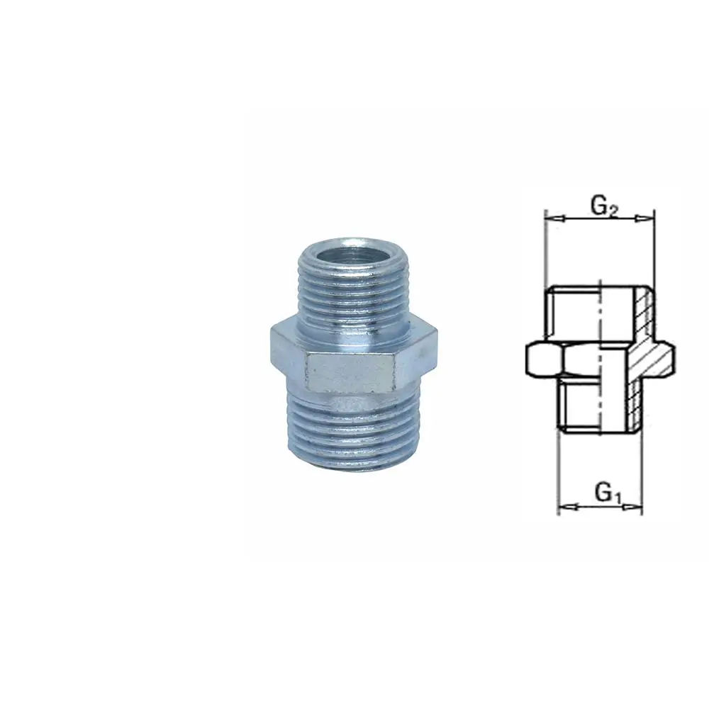 Bojlerski dupli nipli redukcija 1/2''-3/8'', 25x31x22 mm