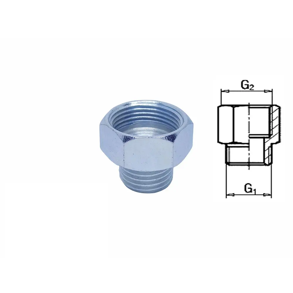 Bojlerski nipli redukcija 3/8''-1/2''(S-U), 27x23x24 mm