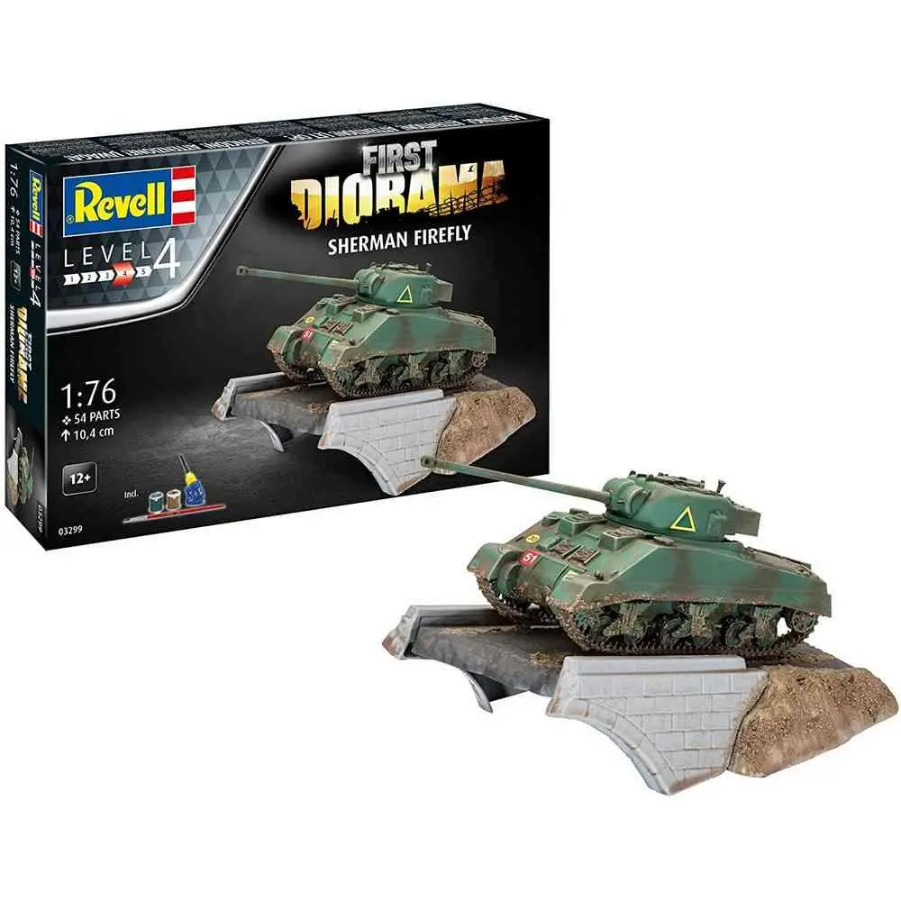 REVELL Maketa First Diorama Sherman Firefly