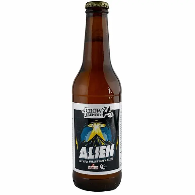 CROW Pivo Alien flašica 0.33l