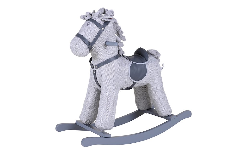 Konj na ljuljanje pliš grey horse
