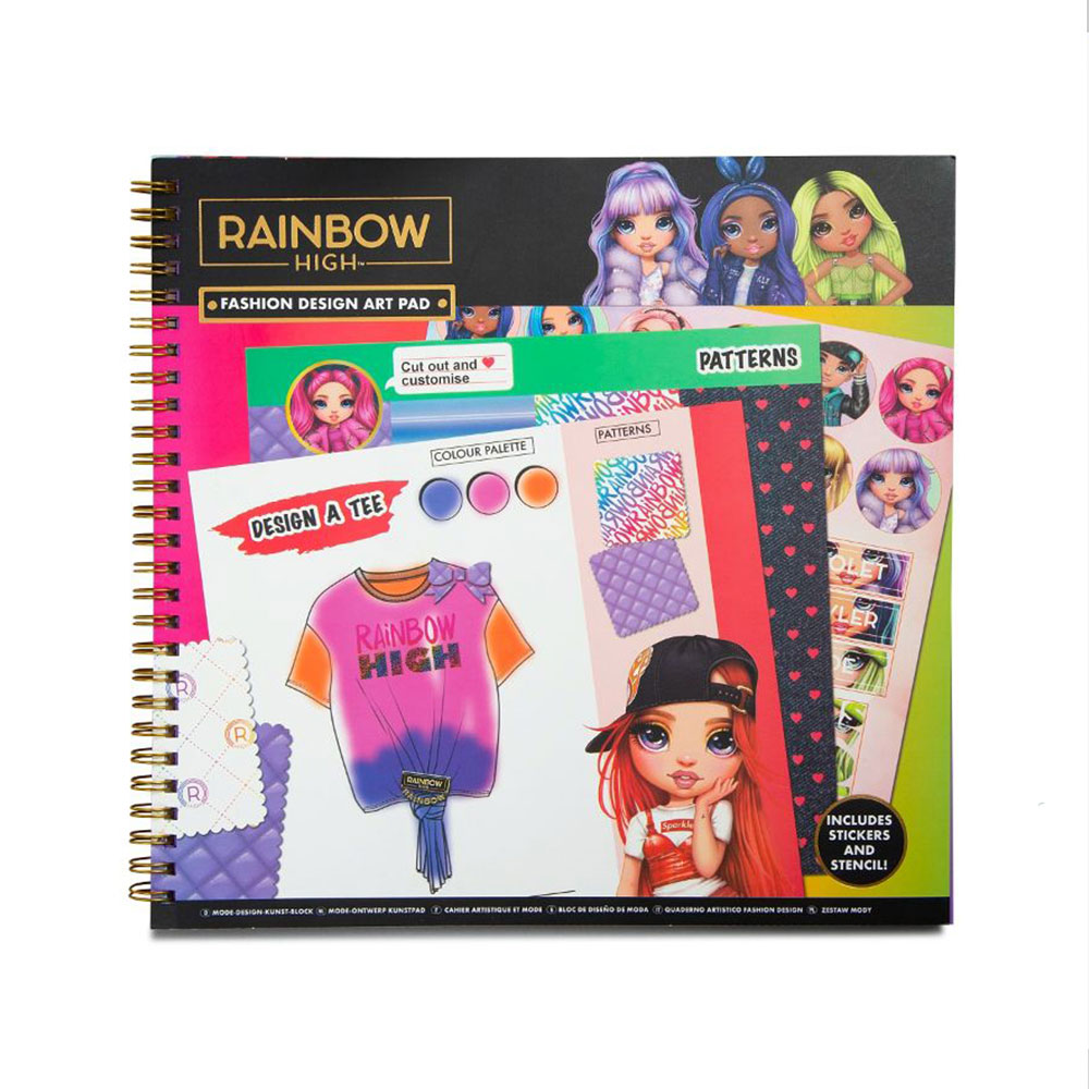 Rainbow High modna knjiga sa stikerima