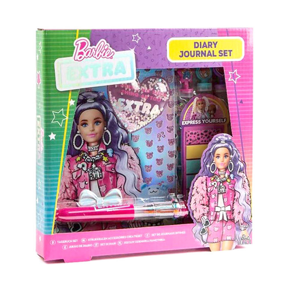 Barbie Extra dnevnik set sa olovkom i stikerima