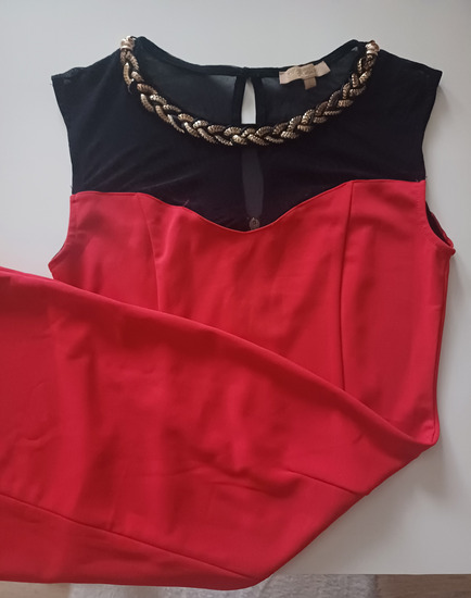 Crveno-crna haljina
