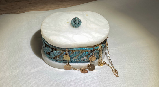 Alabastro di Volterra kutijca za nakit